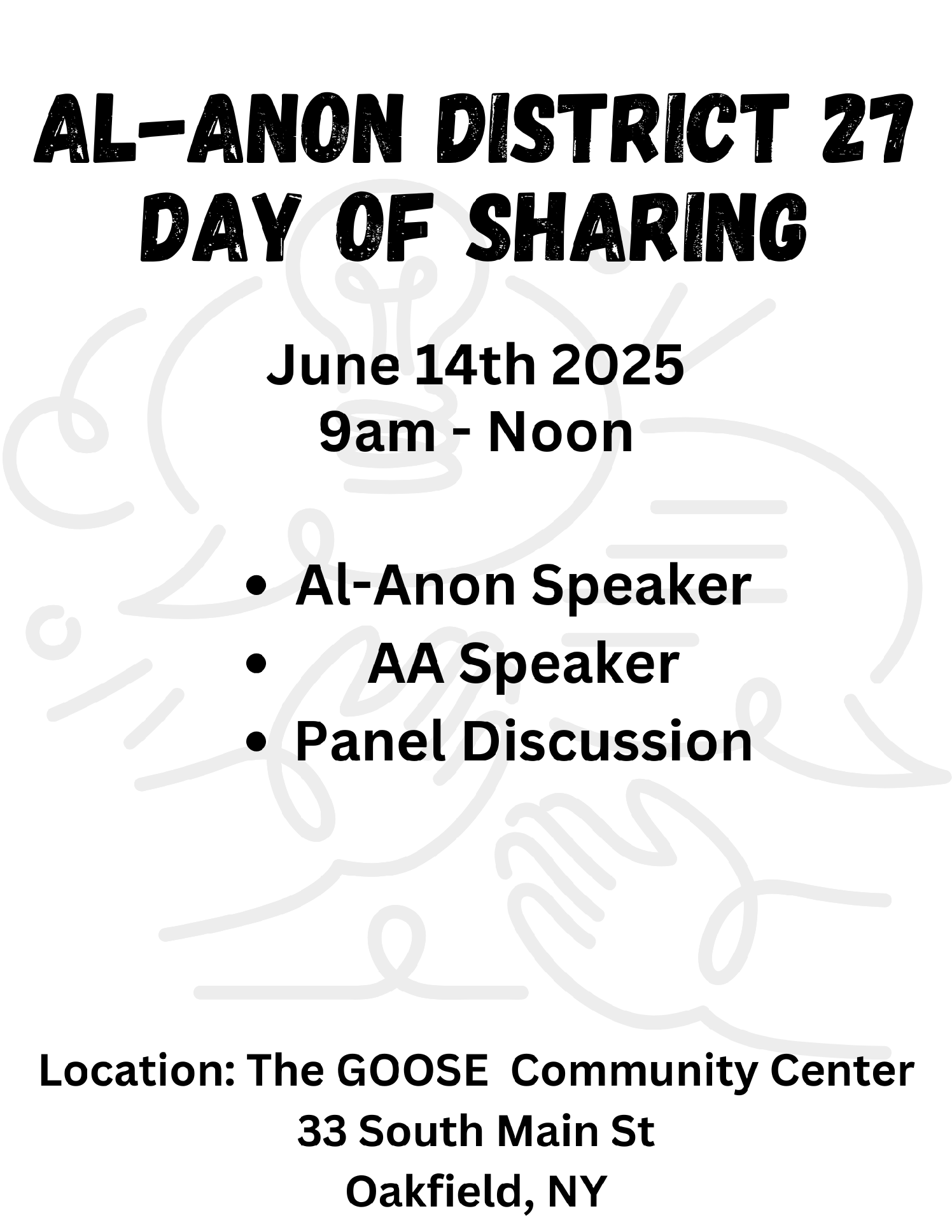 Events & Activities - Greater Rochester Al-Anon